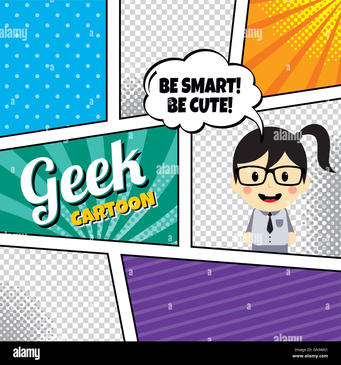 cartoon theme comic template Stock Vector Image & Art - Alamy
