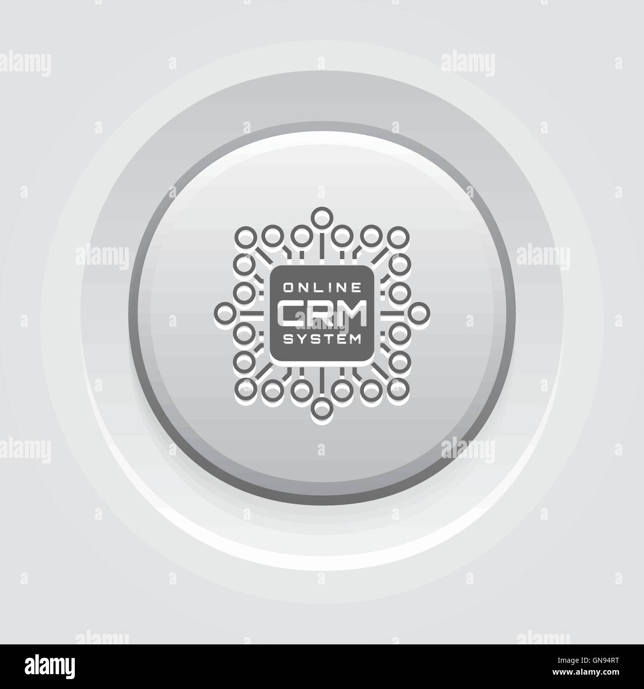 Online CRM System Icon Stock Vector Image & Art - Alamy
