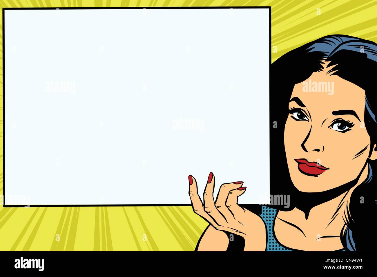 Adult holding blank card Stock Vector Images - Alamy