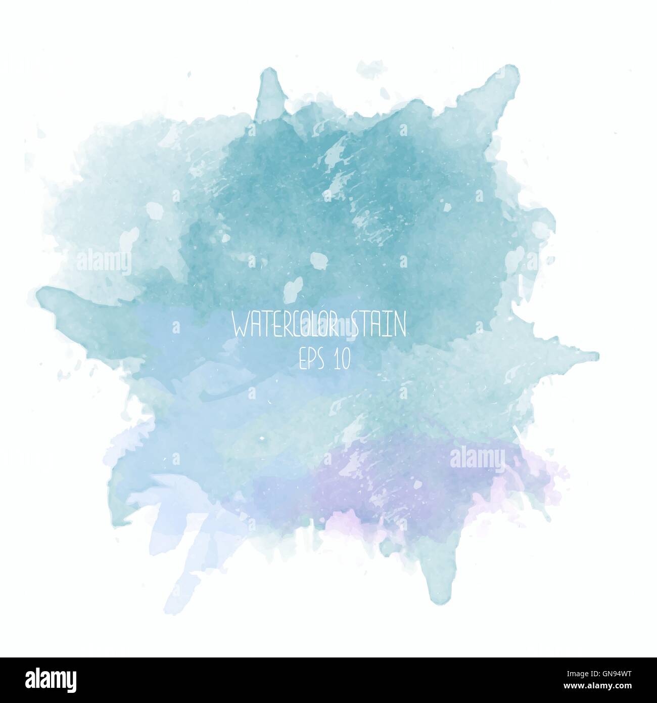 Blue watercolor isolated on Stock Vector Images - Alamy