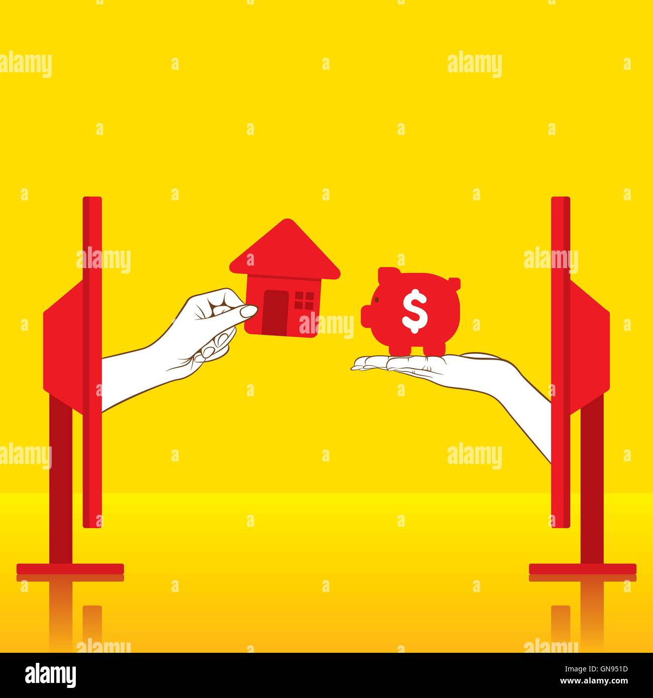 Retirement home concept Stock Vector Images - Alamy