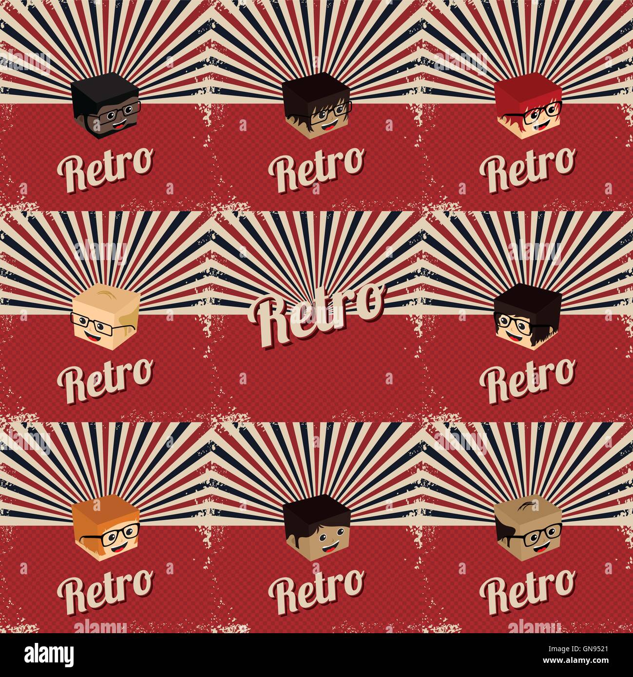 Retro cartoon character hi-res stock photography and images - Alamy