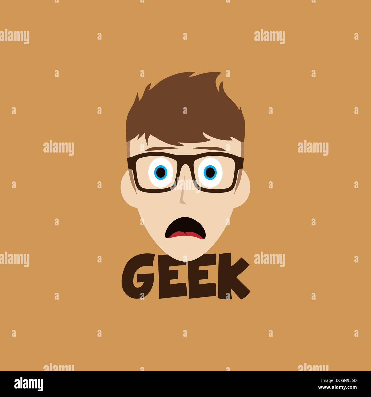 Geek Man Stock Vector Images - Alamy