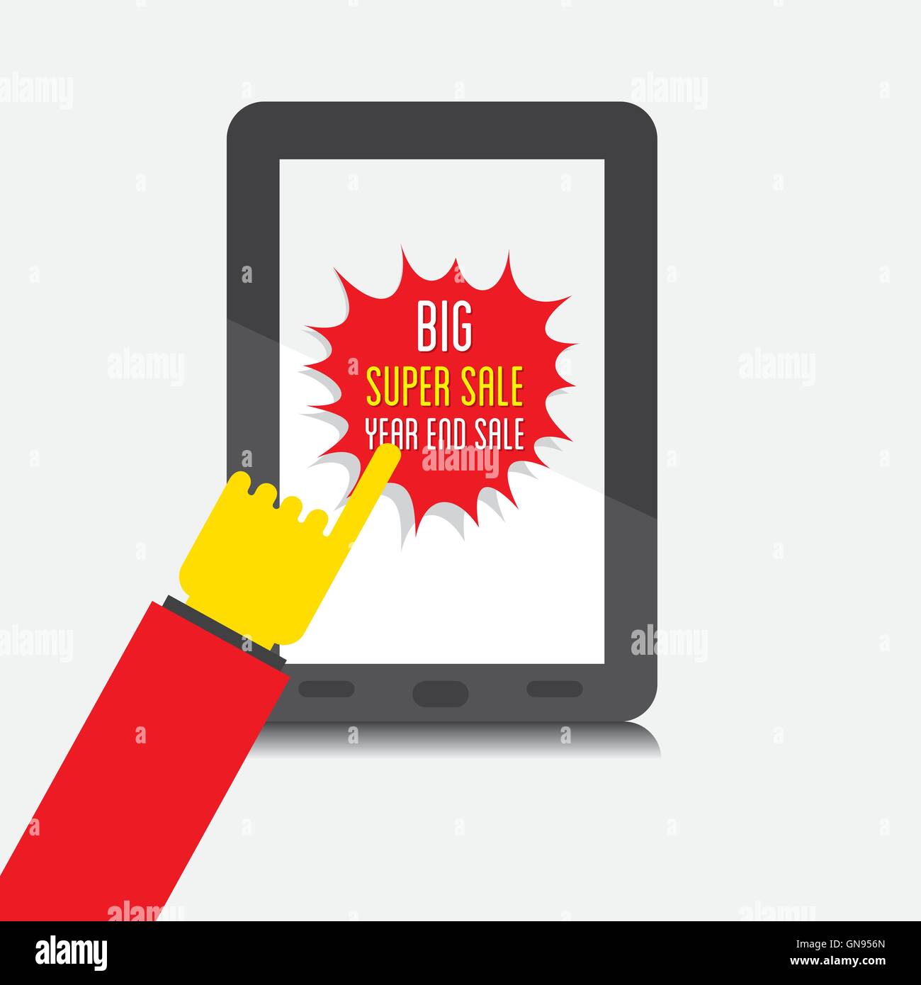 creative big super end year sale banner design vector Stock Vector ...