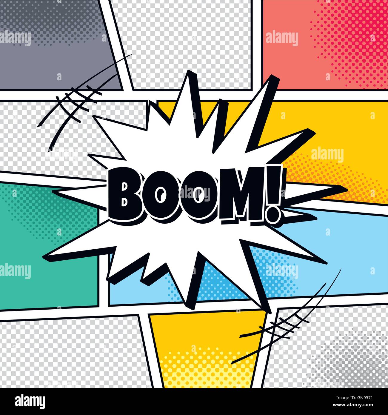 cartoon theme comic template Stock Vector Image & Art - Alamy