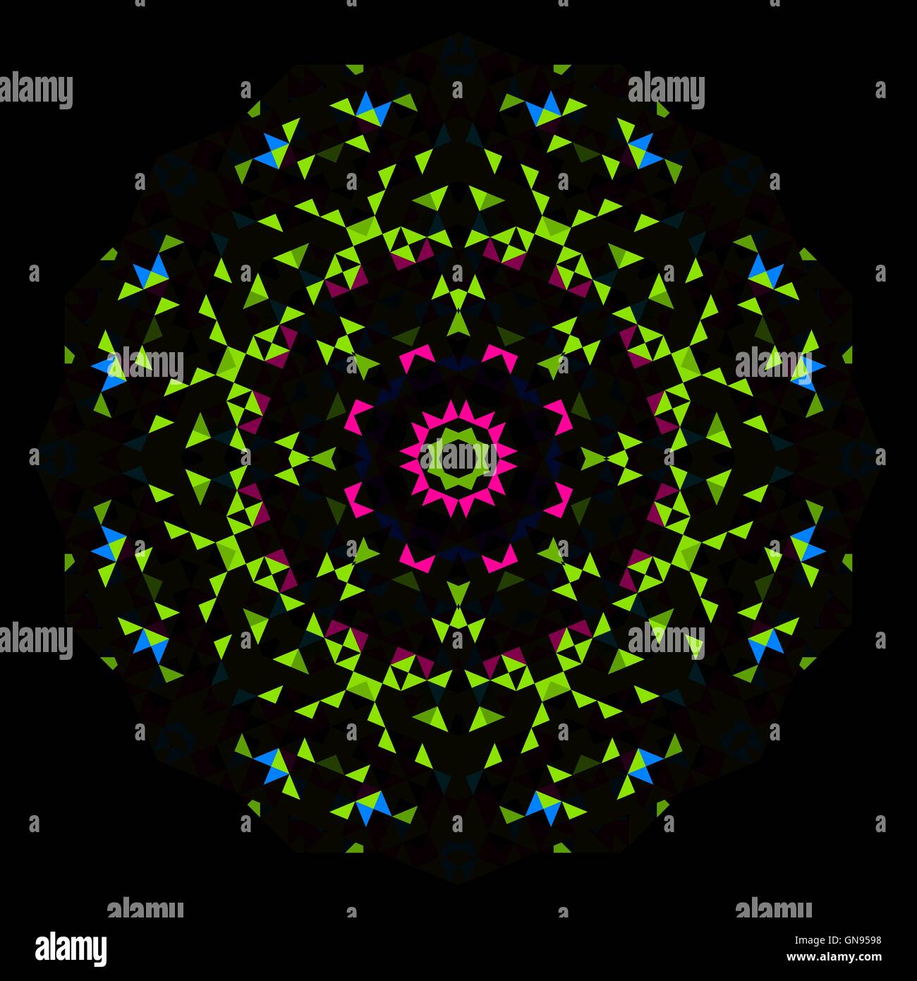 Abstract retro kaleidoscope background Stock Vector Images - Alamy
