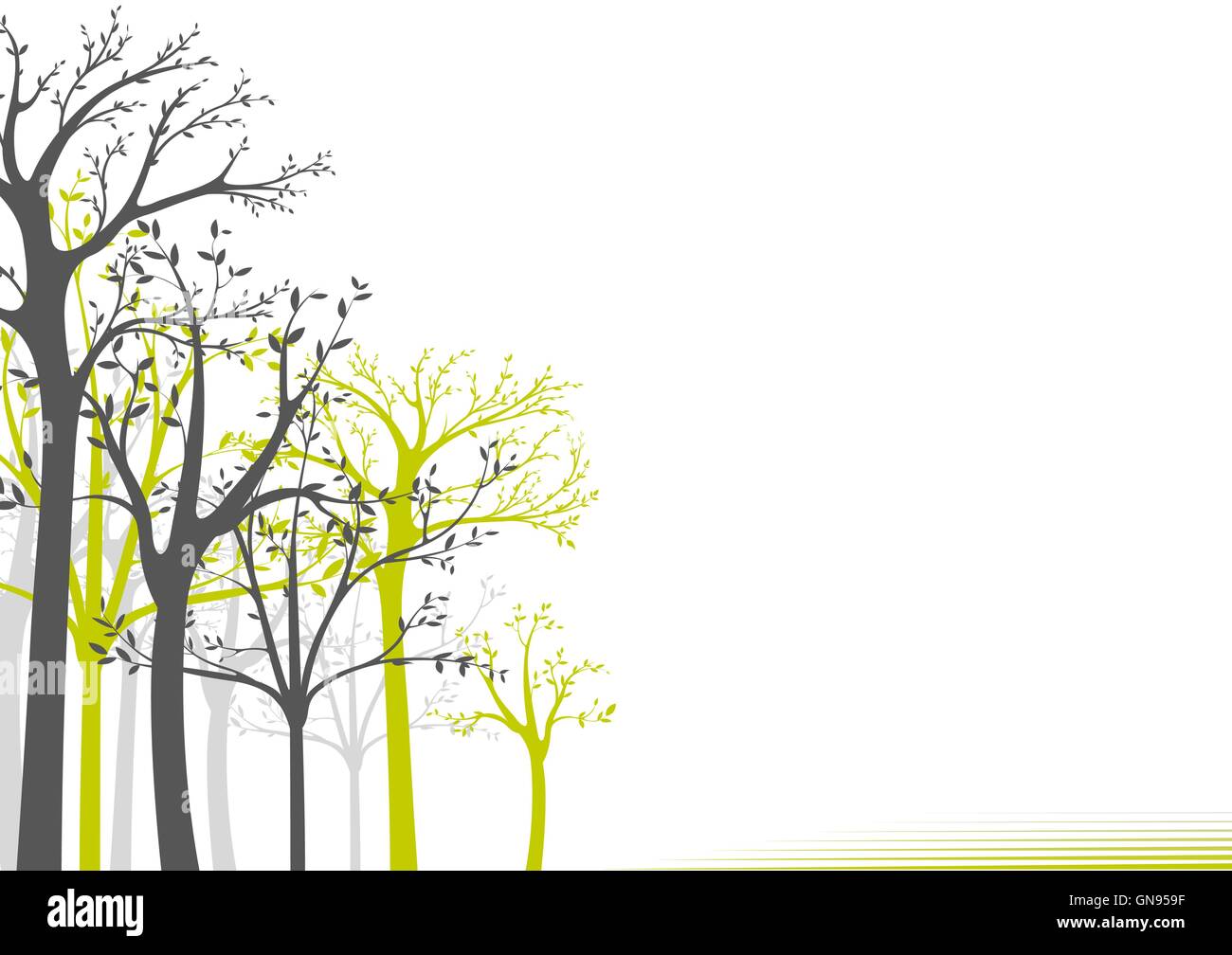 Abstract Trees Background Stock Vector Image & Art - Alamy