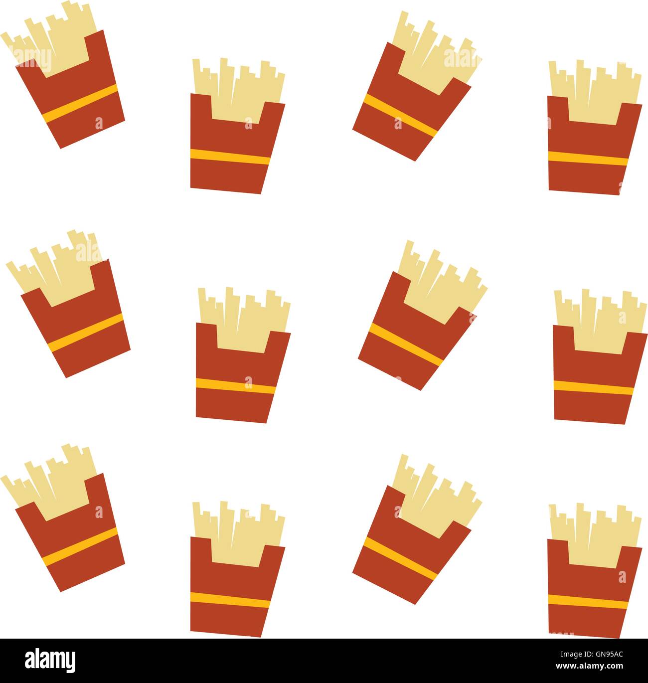 French fries pattern Stock Vector Images - Alamy