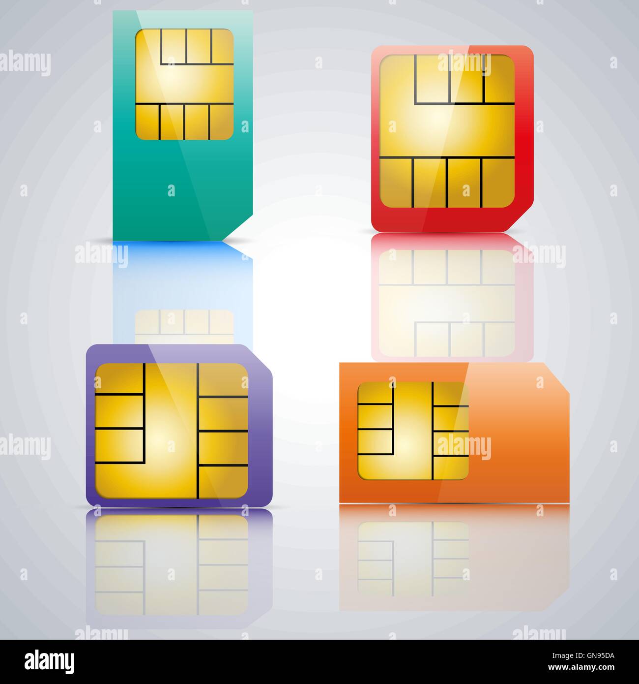 Sim cards Stock Vector Images - Alamy