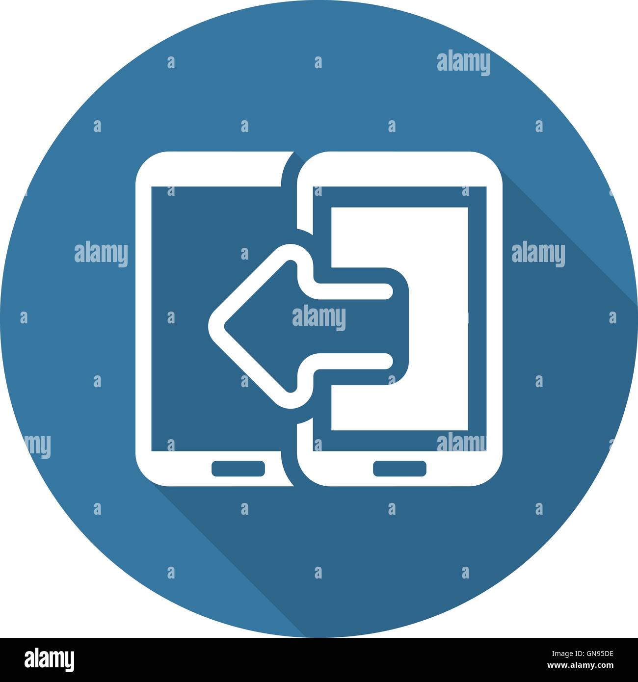 Data Transfer Icon. Flat Design Stock Vector Image & Art - Alamy