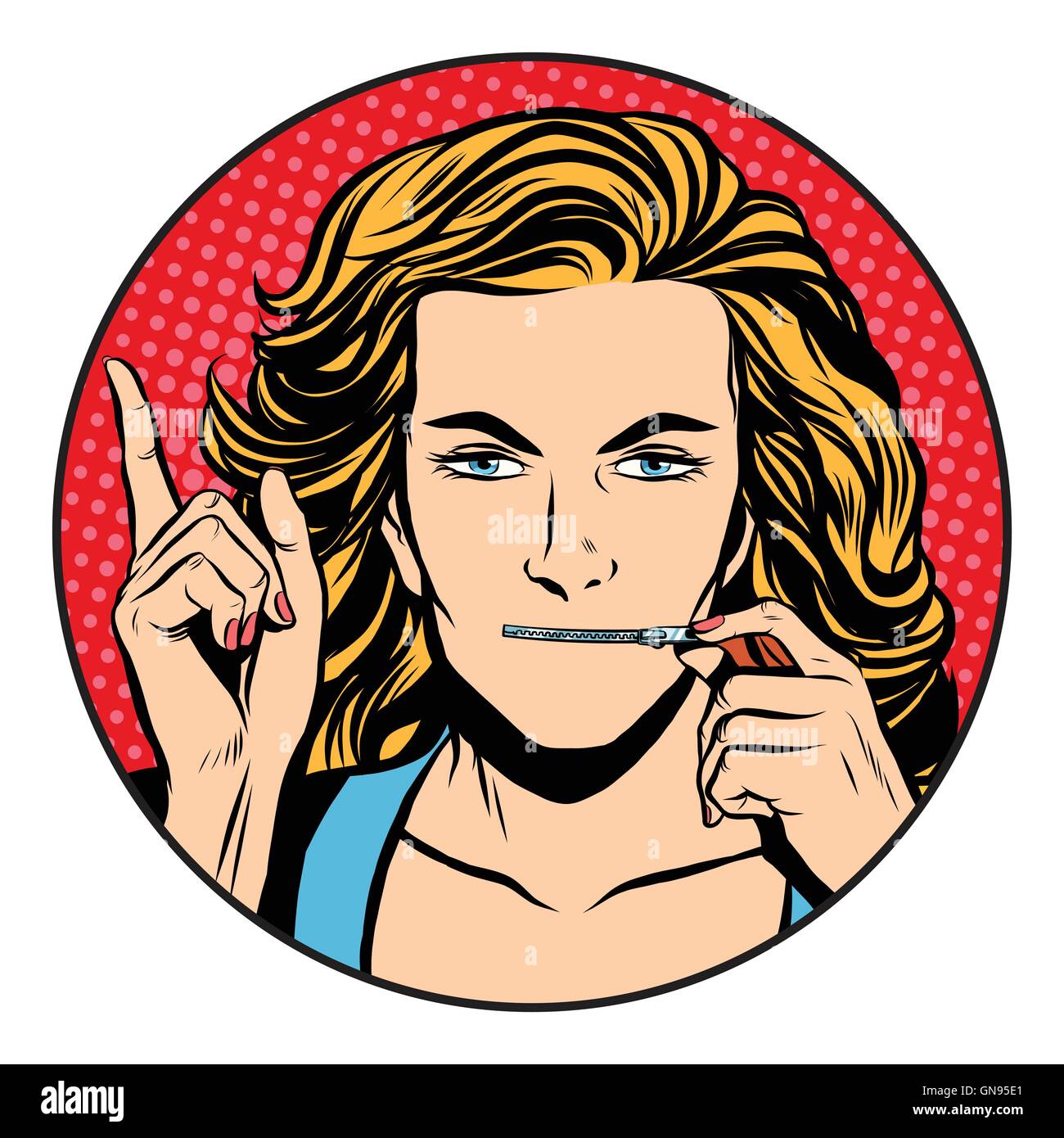 Woman Book Over Face Stock Vector Images Alamy