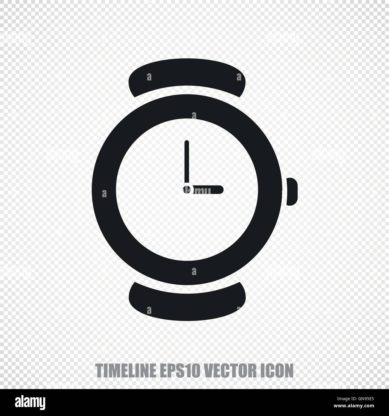 Timeline vector Hand Watch icon. Modern flat design Stock Vector Image ...
