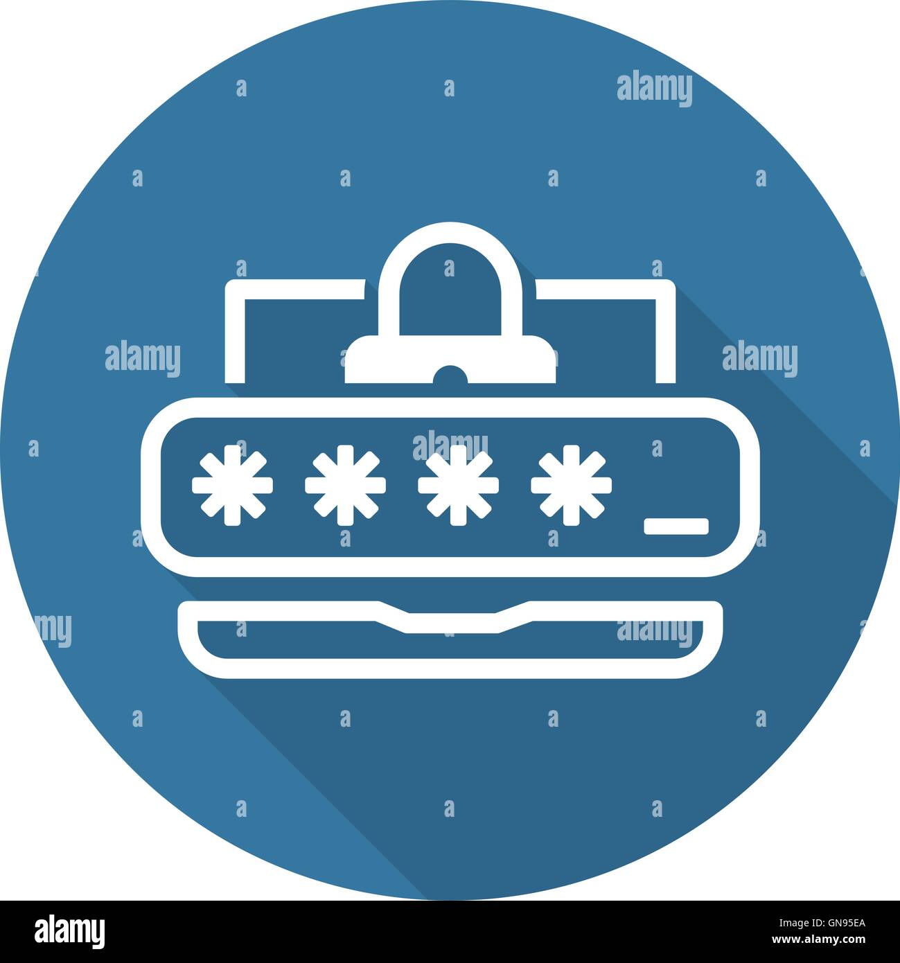 Password protected icon on Stock Vector Images - Alamy