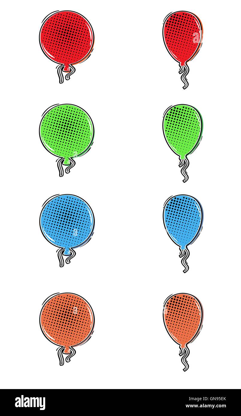 comic color balloons Stock Vector Image & Art - Alamy