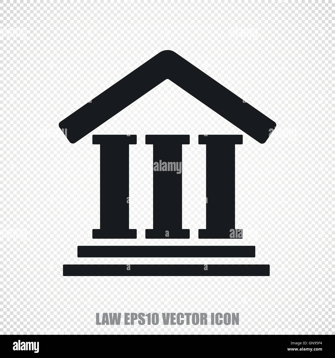 Law vector Courthouse icon. Modern flat design Stock Vector Image & Art ...