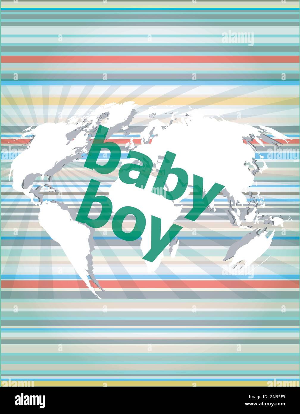 baby boy word on a virtual digital background vector quotation marks ...
