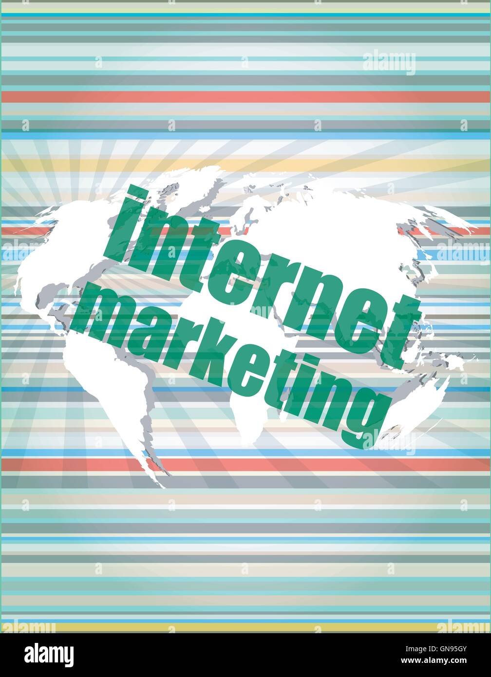 internet marketing - digital touch screen interface vector quotation ...