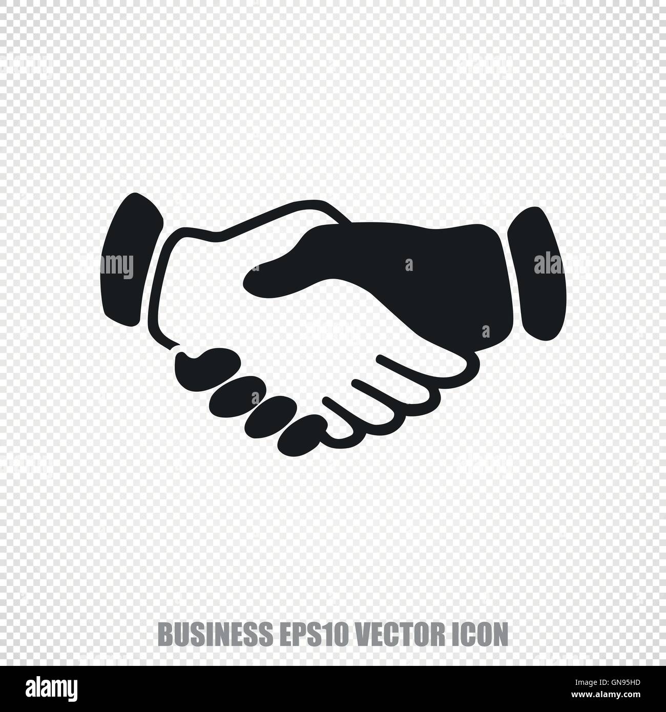Business vector Handshake icon. Modern flat design Stock Vector Image ...