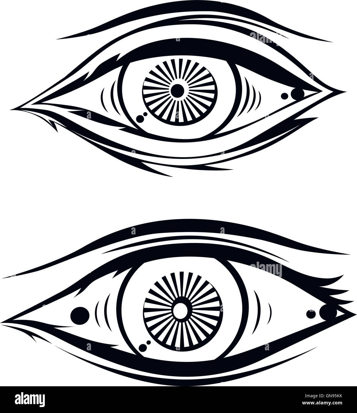 Eye horus black egyptian Stock Vector Images - Alamy