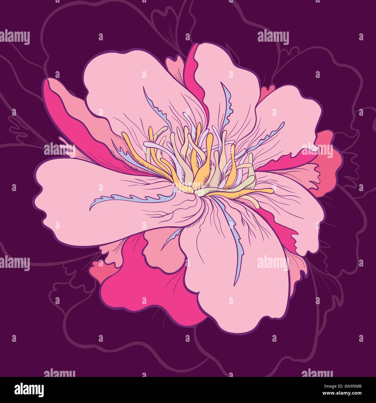 Creative Vector Flower Stock Vector Image & Art - Alamy
