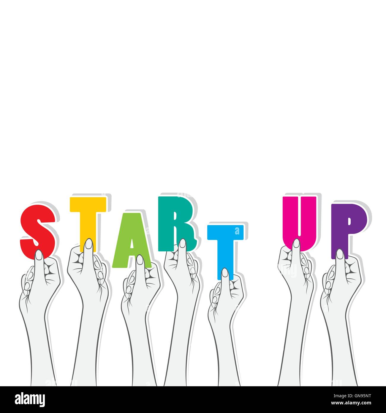 Start up office Stock Vector Images - Alamy