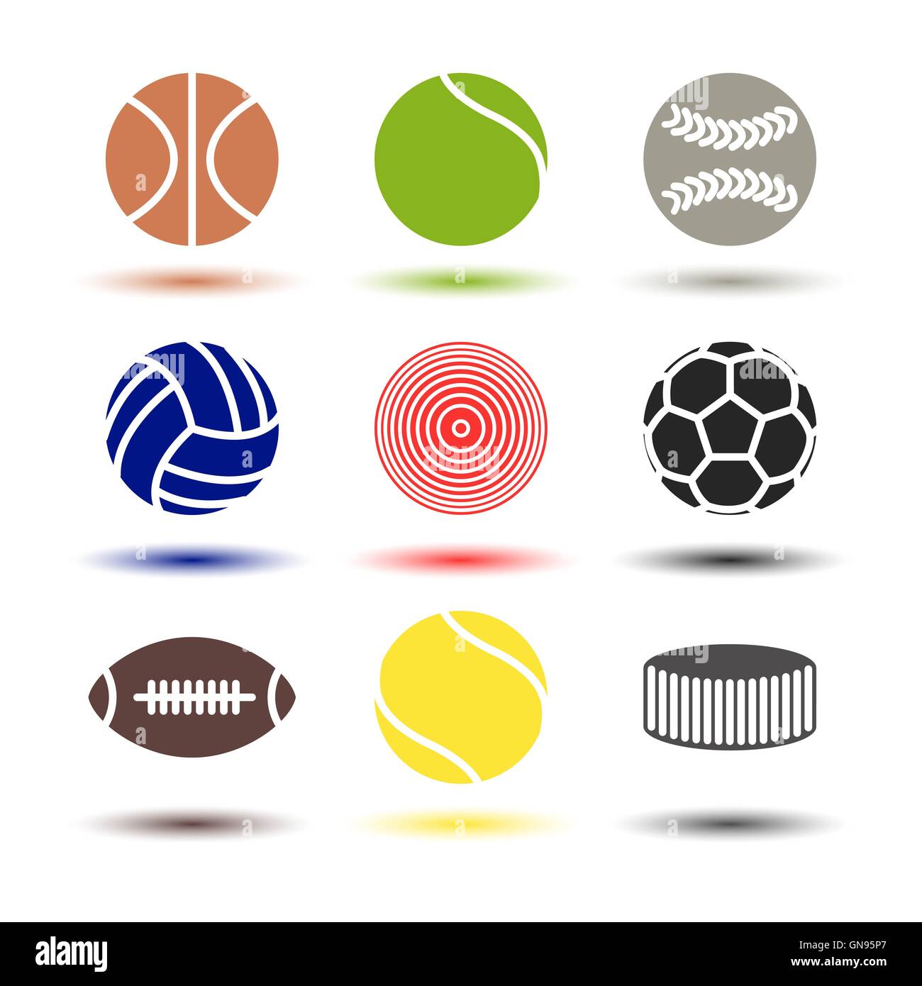 Icons balls, vector illustration Stock Vector Image & Art - Alamy