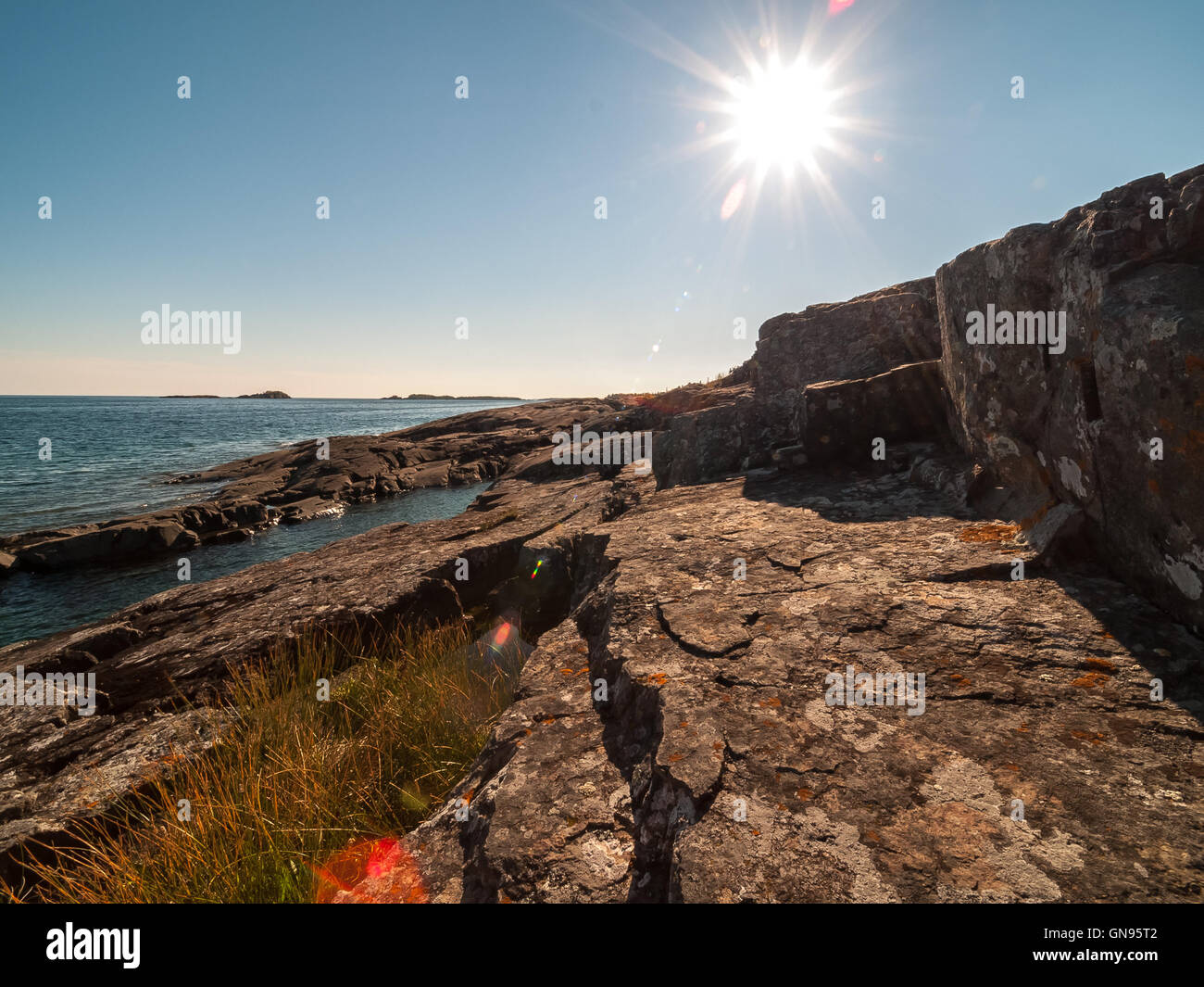 Rocky Shoreline and Water - Isle Royale National Park. Lake Superior ...