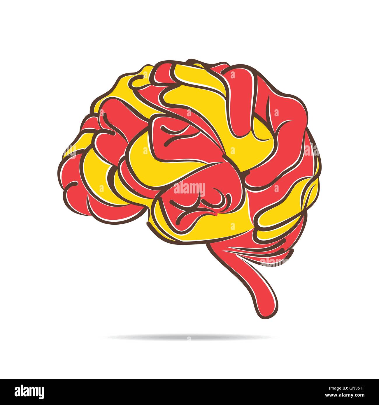 abstract brain design vector Stock Vector Image & Art - Alamy