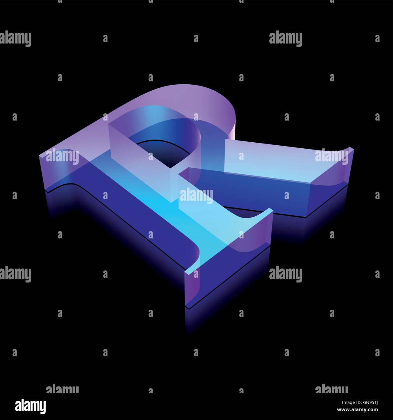 Letter r 3d Stock Vector Images - Alamy