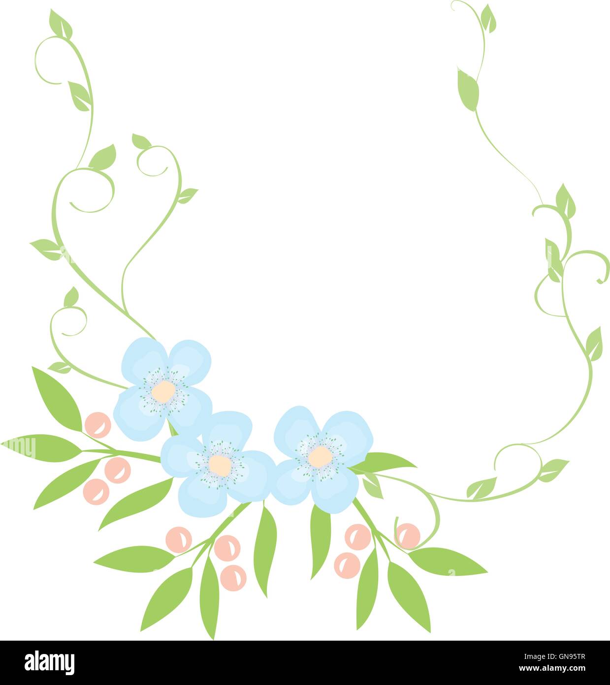 Vintage Floral Wreath Stock Vector Image & Art - Alamy