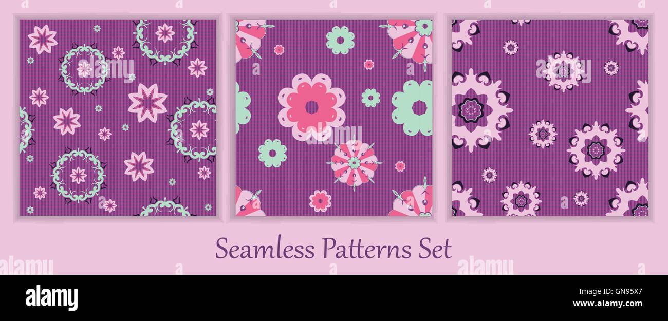 vector seamless patterns set Stock Vector Image & Art - Alamy
