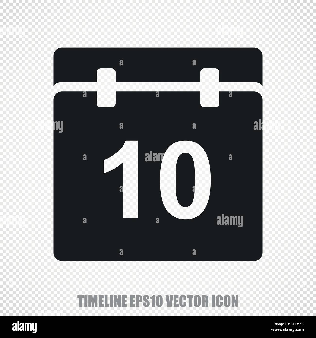Timeline vector Calendar icon. Modern flat design Stock Vector Image ...