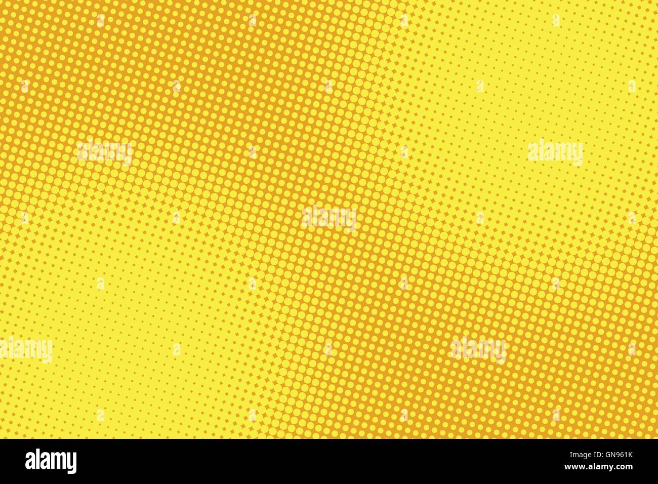 retro comic yellow background raster gradient halftone Stock Vector ...