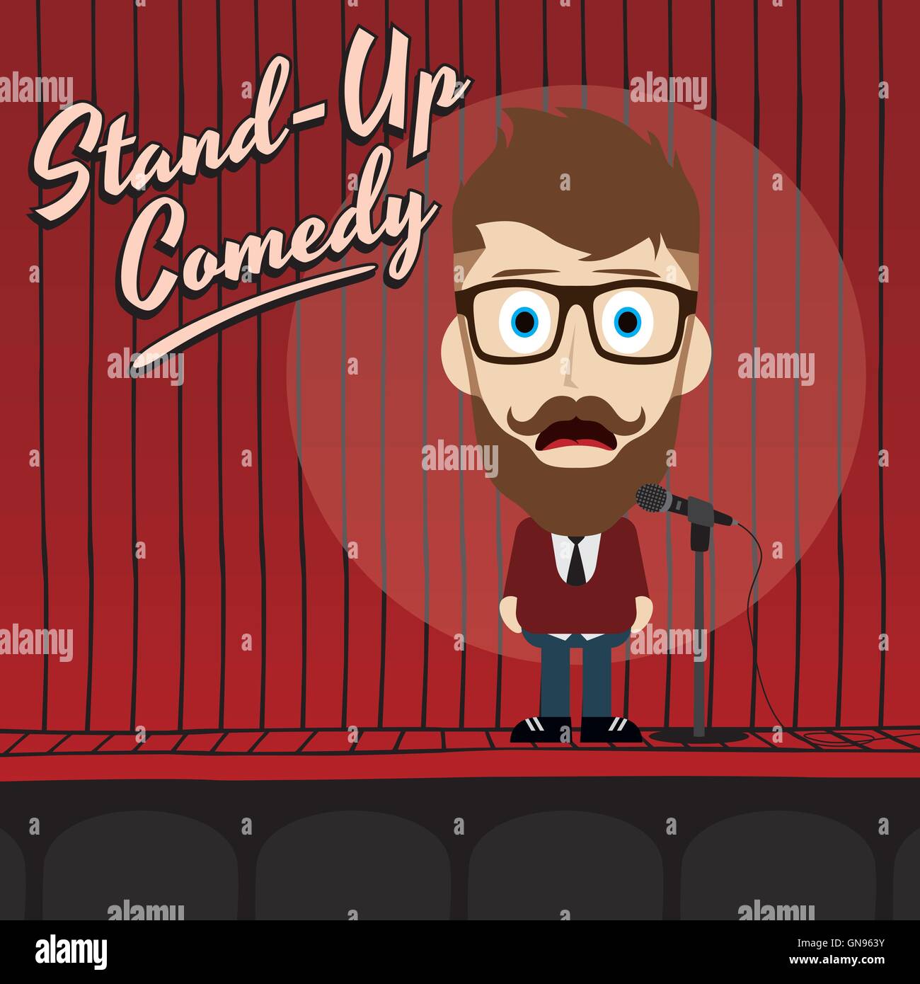 Audience stand up Stock Vector Images - Alamy