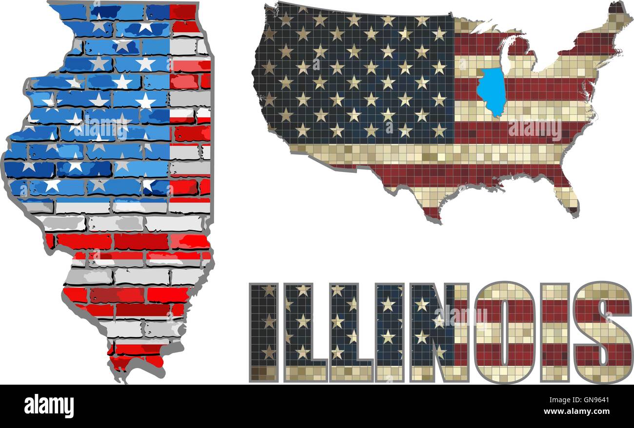 Illinois state building with flag hi-res stock photography and images ...