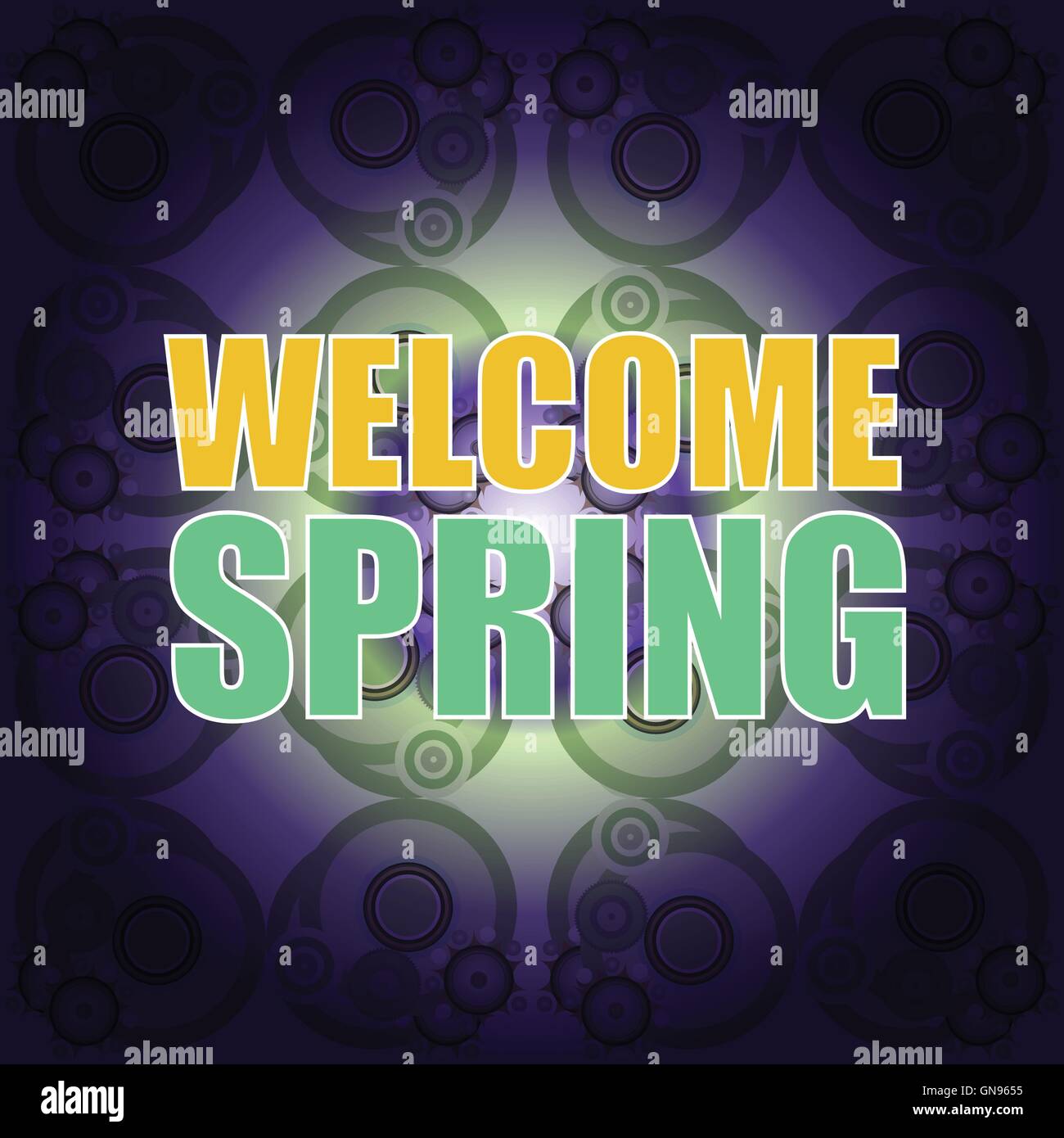 Welcome Spring Holiday Card. Welcome Spring Vector. Love background ...