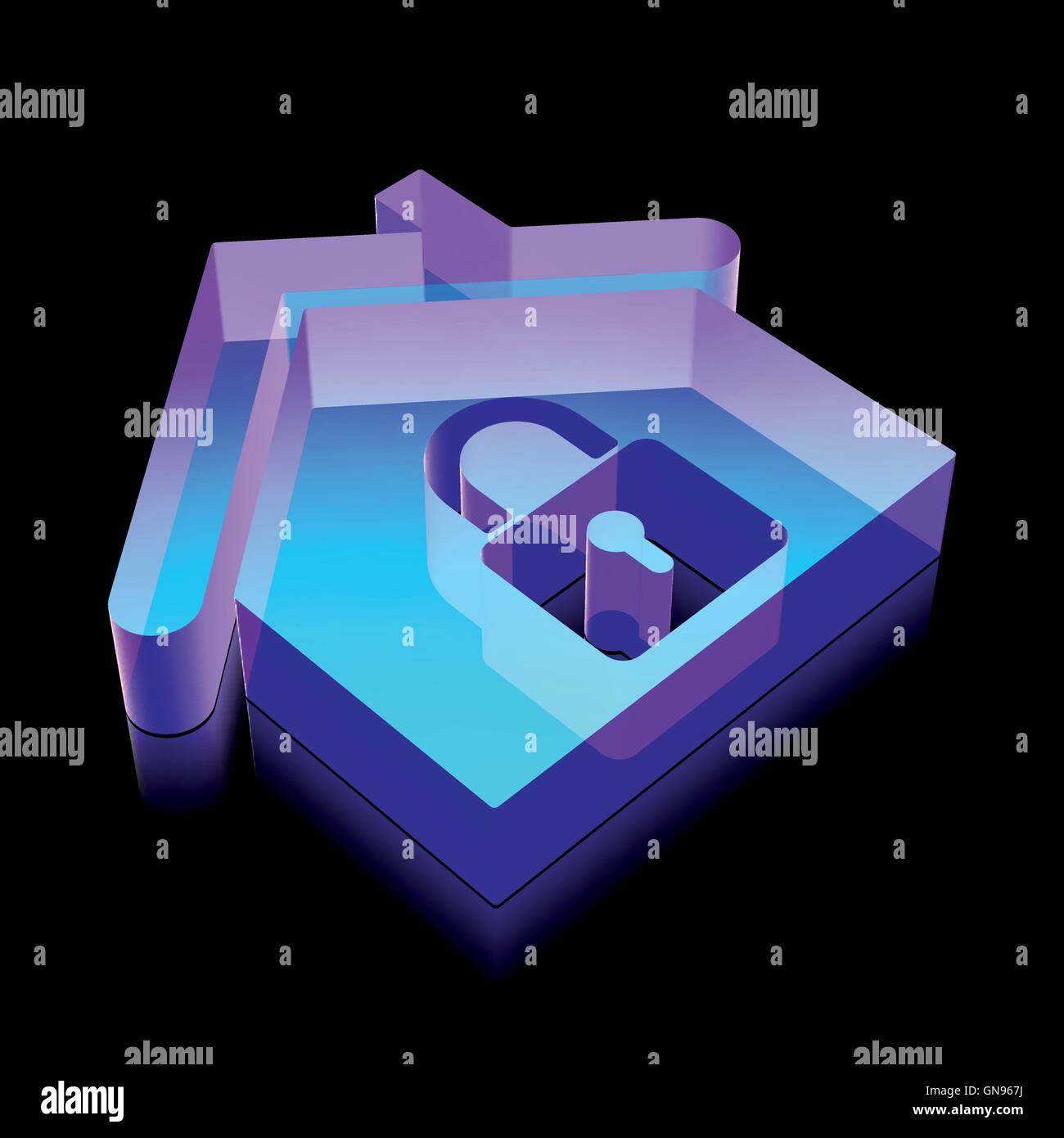 Futuristic modern home Stock Vector Images - Alamy