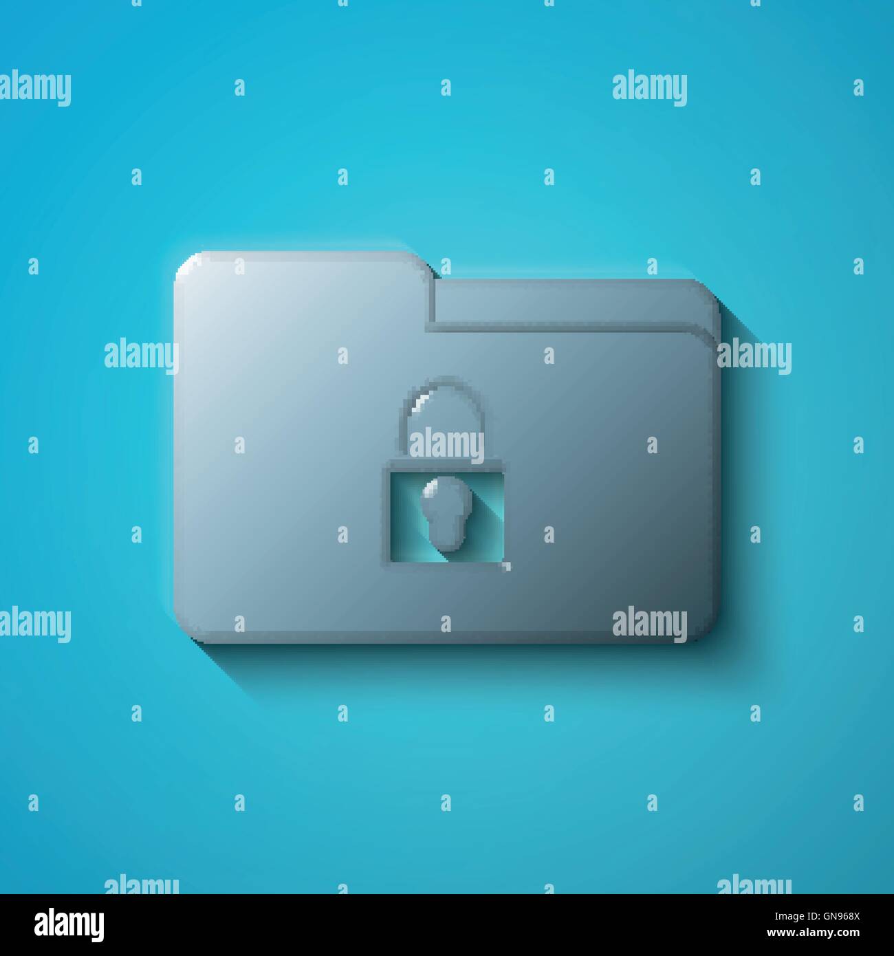 Business vector folder lock icon hi-res stock photography and images ...