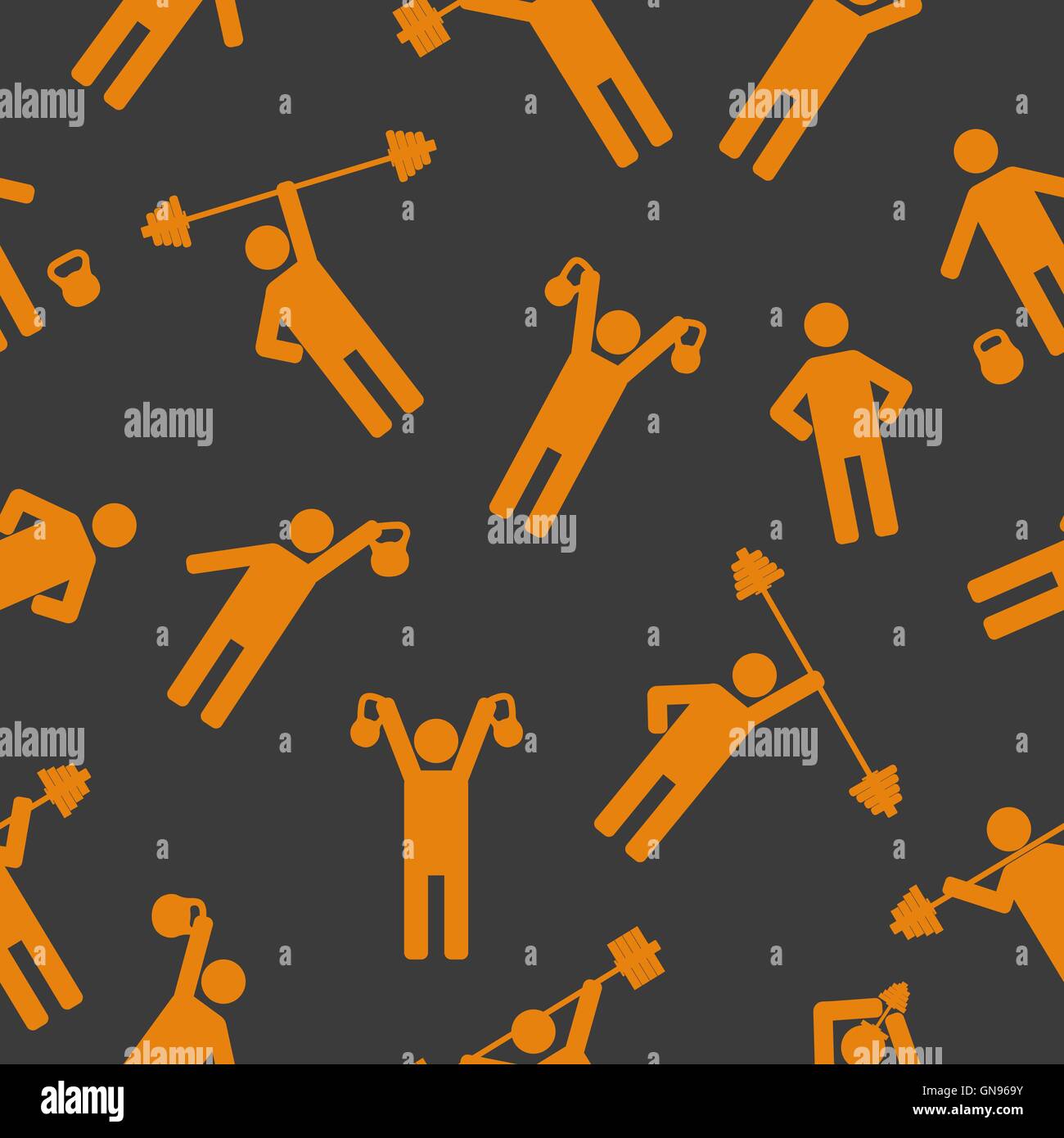 Seamless background with athletes, vector illustration Stock Vector ...