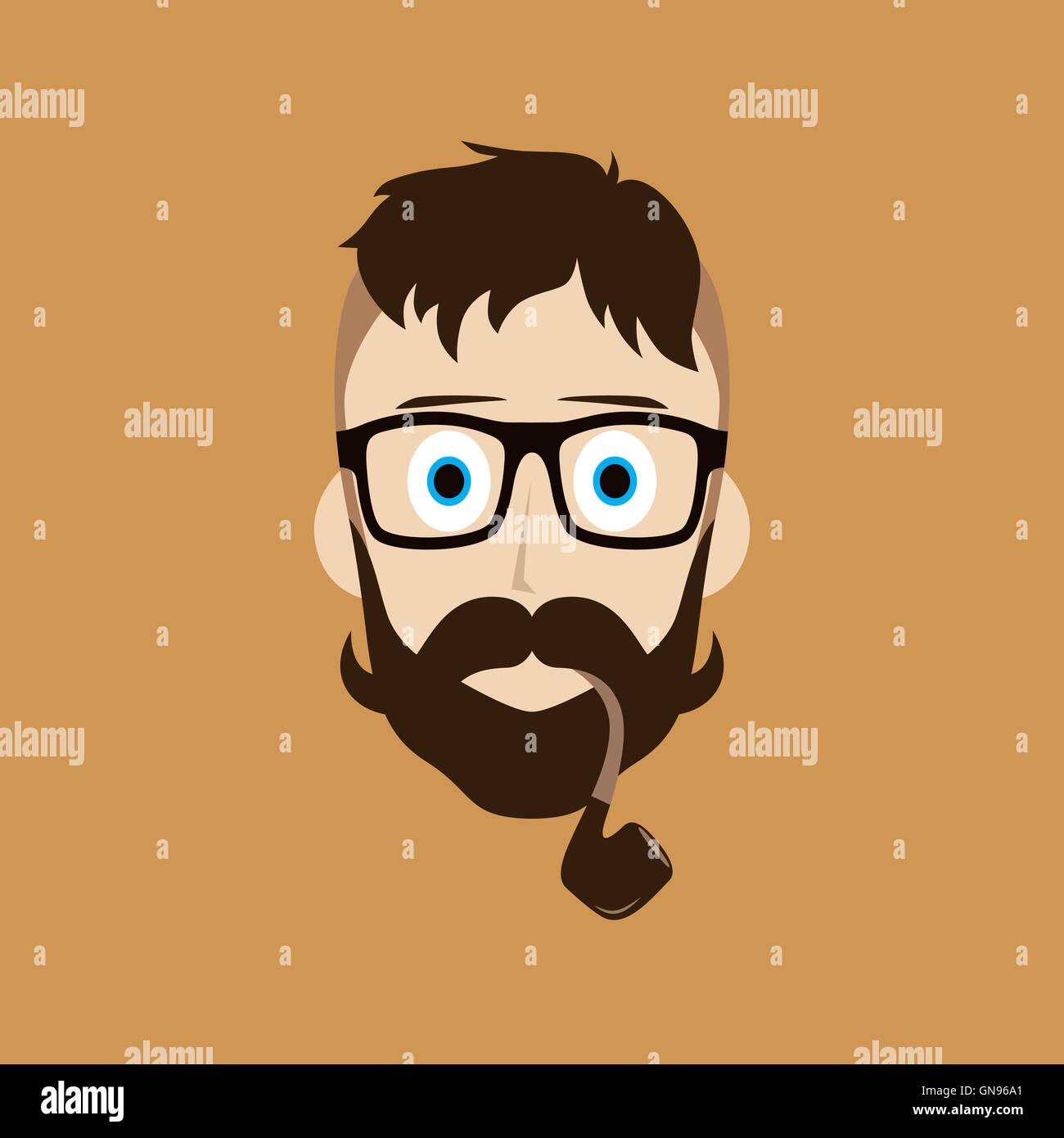 pipe smoker guy Stock Vector Image & Art - Alamy