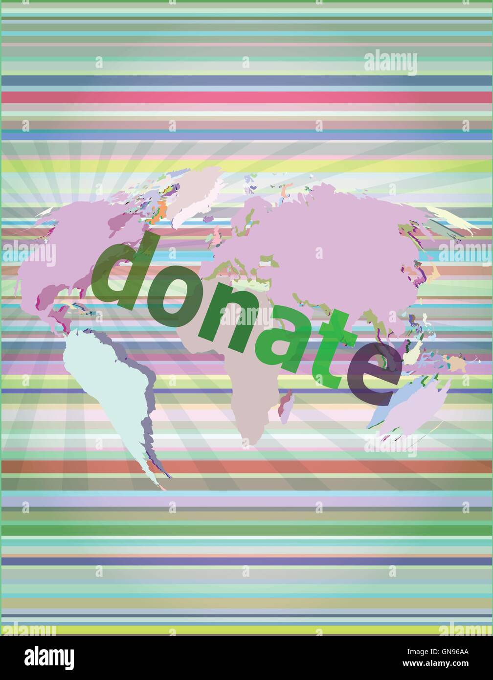 Online charity donation screen Stock Vector Images - Alamy