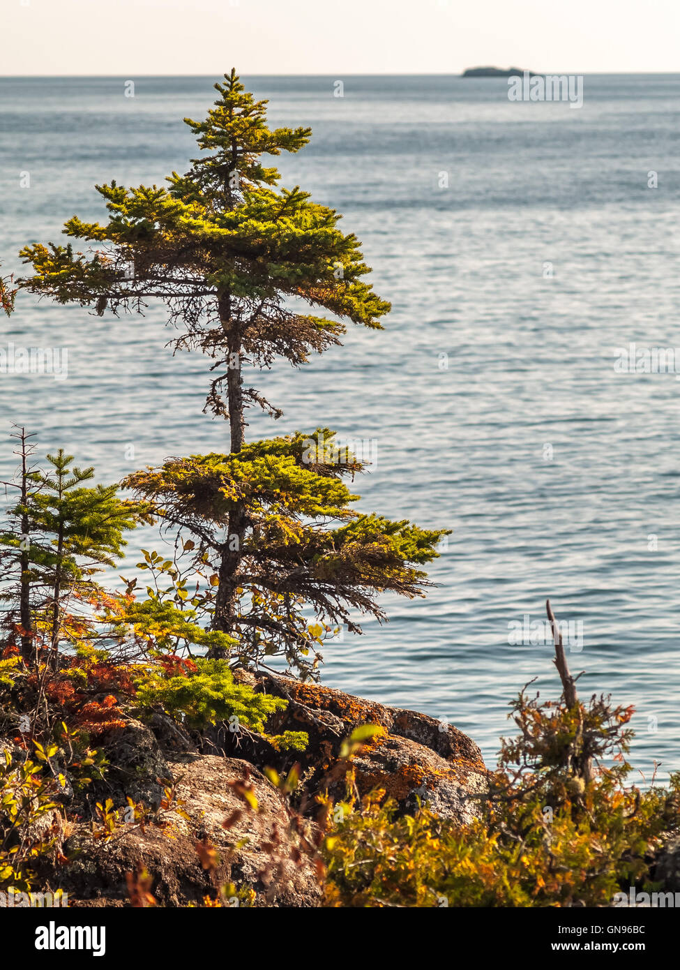 Isle Royale National Park. Scenics, rocks, water, forest. Lake Superior ...