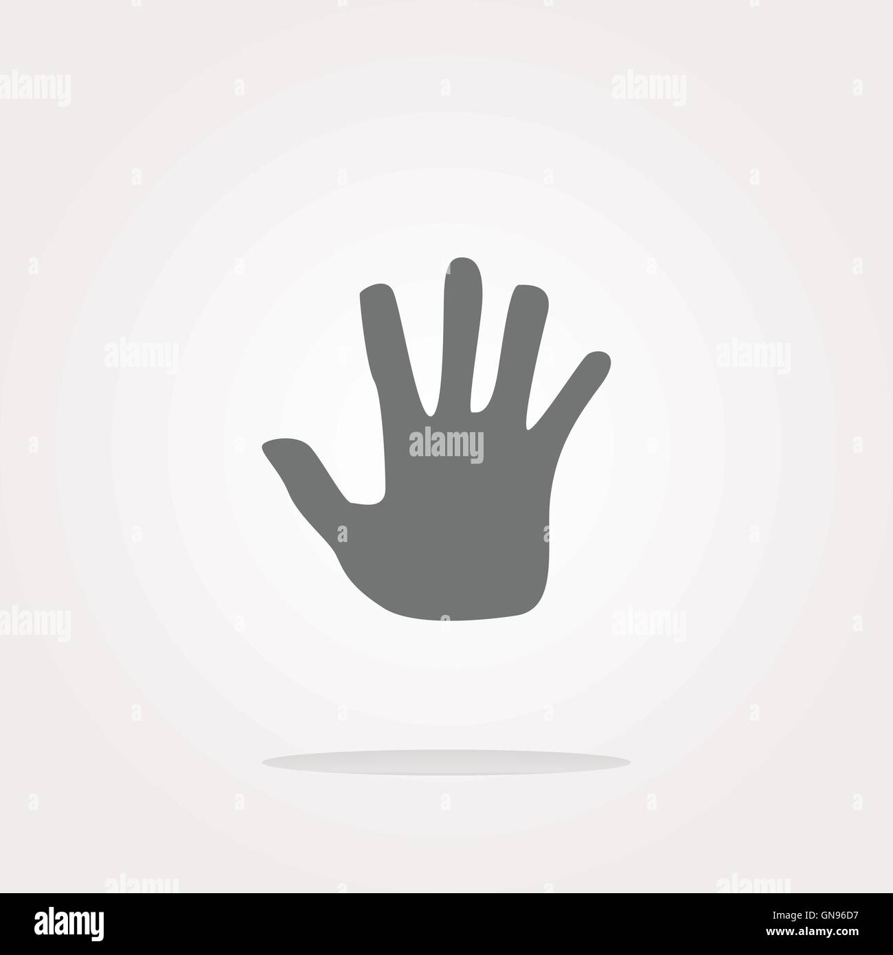 vector hand icon on web button. Web Icon Art. Graphic Icon Drawing ...