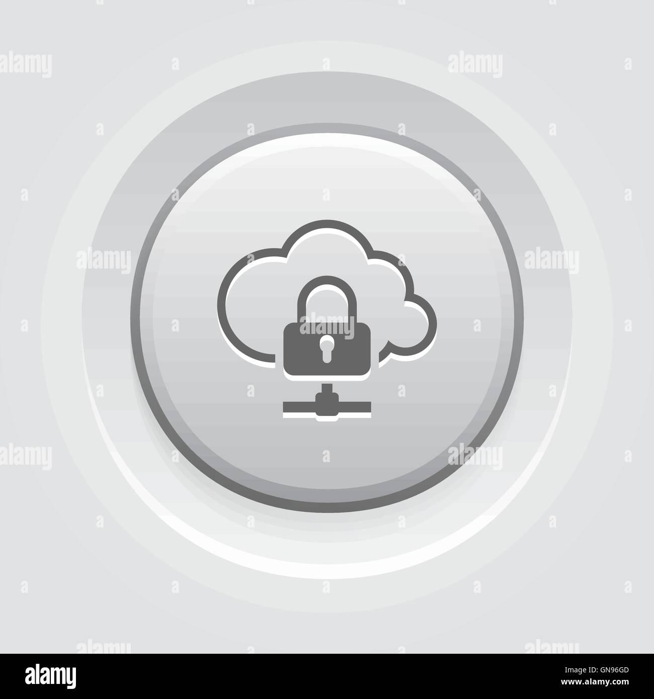 Cloud button web icon Stock Vector Images - Alamy