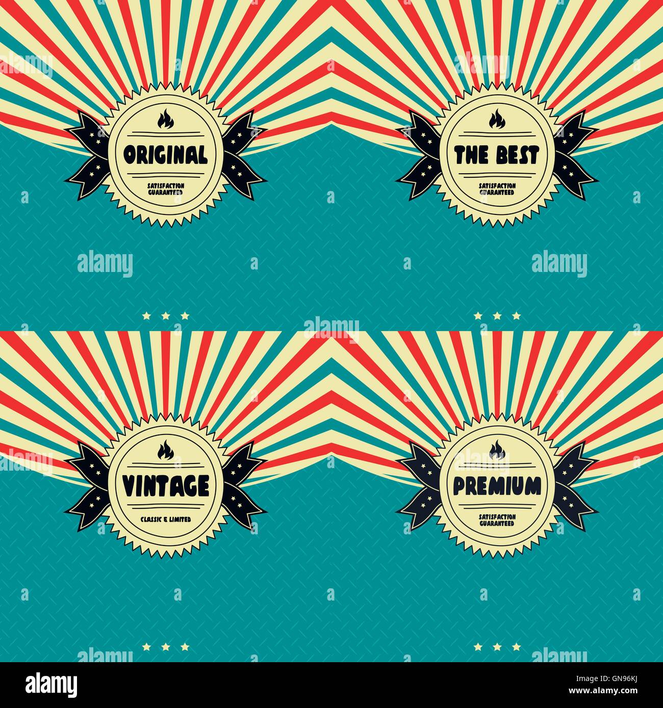 premium label vintage quality badge theme Stock Vector Image & Art - Alamy