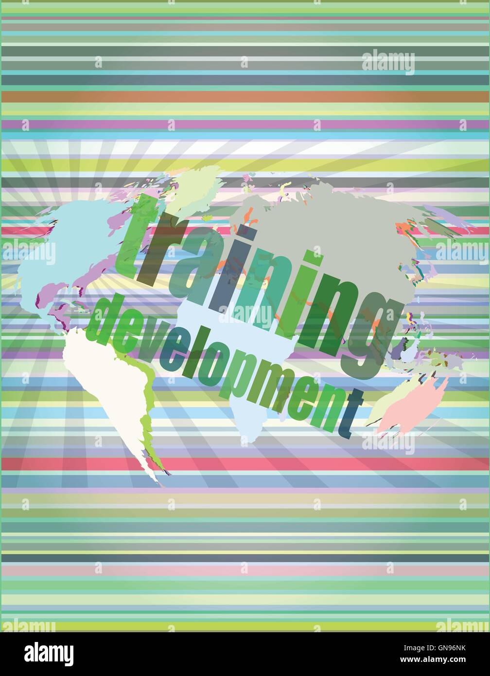 Education and learn concept: Training Development on digital screen ...