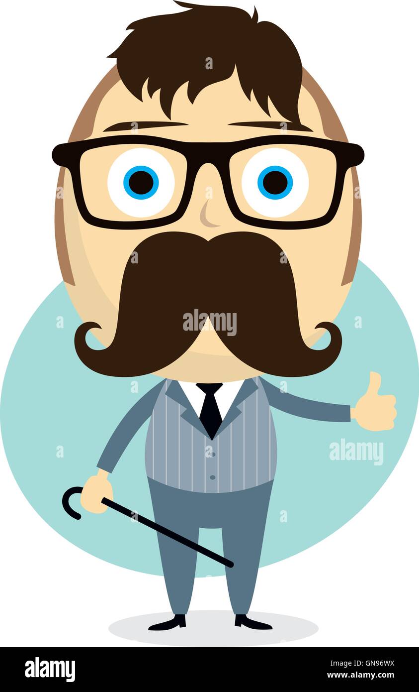 Victorian gentleman cartoon hi-res stock photography and images - Alamy