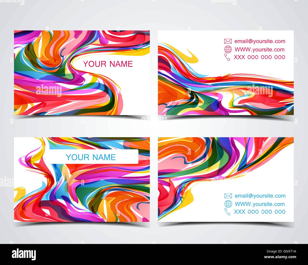 Vector business cards Stock Vector Image & Art - Alamy