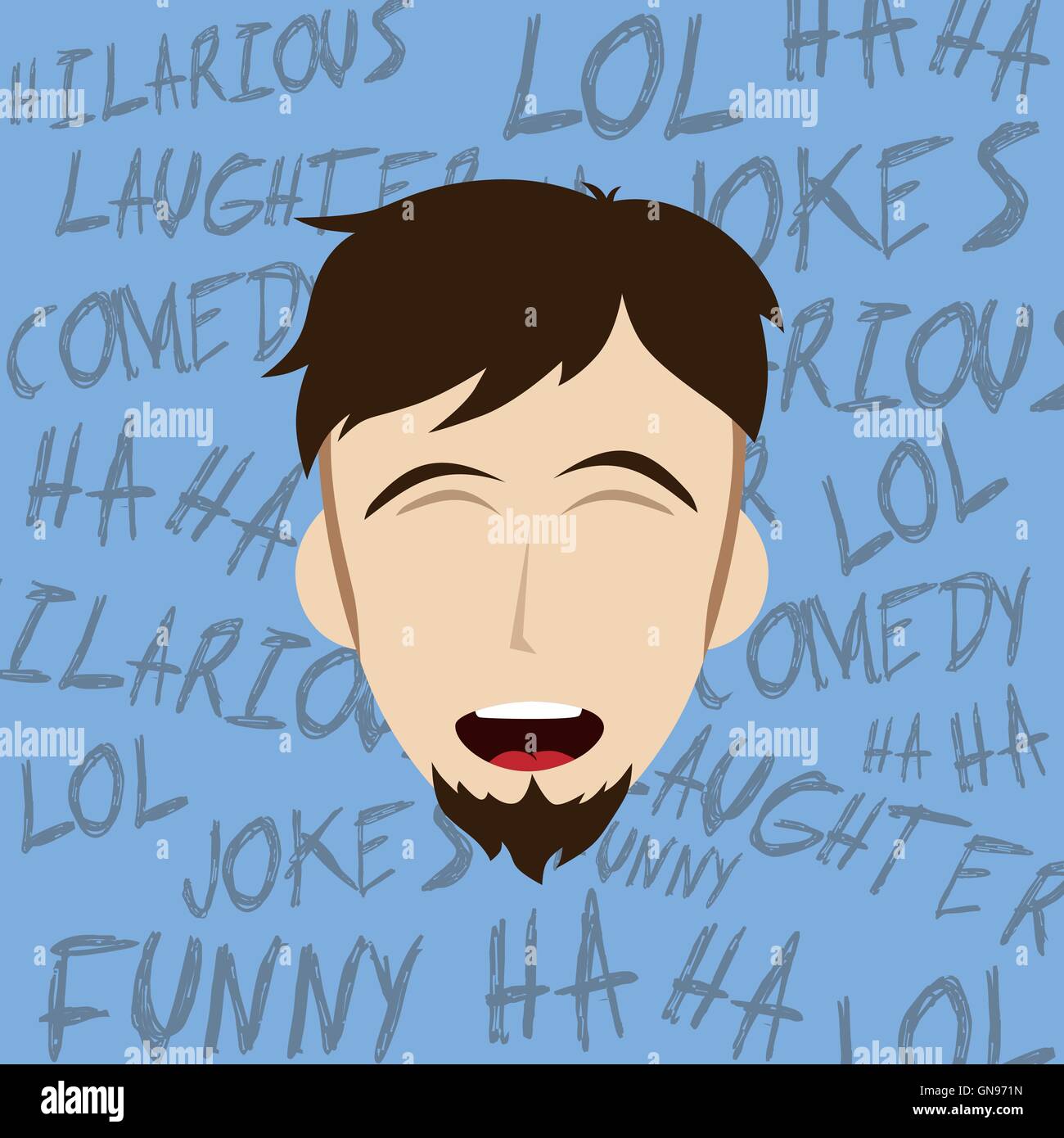 Laughing audience comedy Stock Vector Images - Alamy