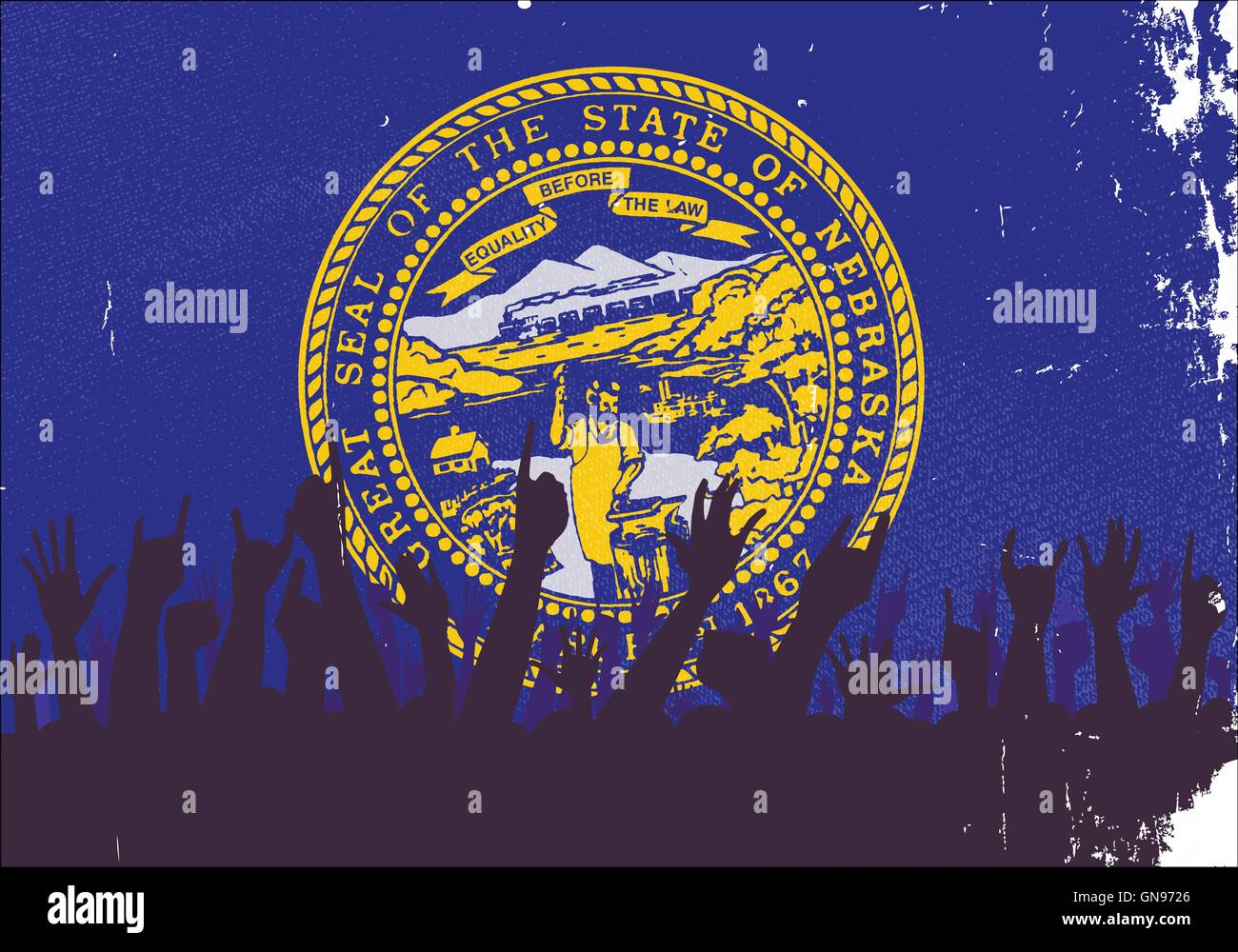 Nebraska background Stock Vector Images - Alamy